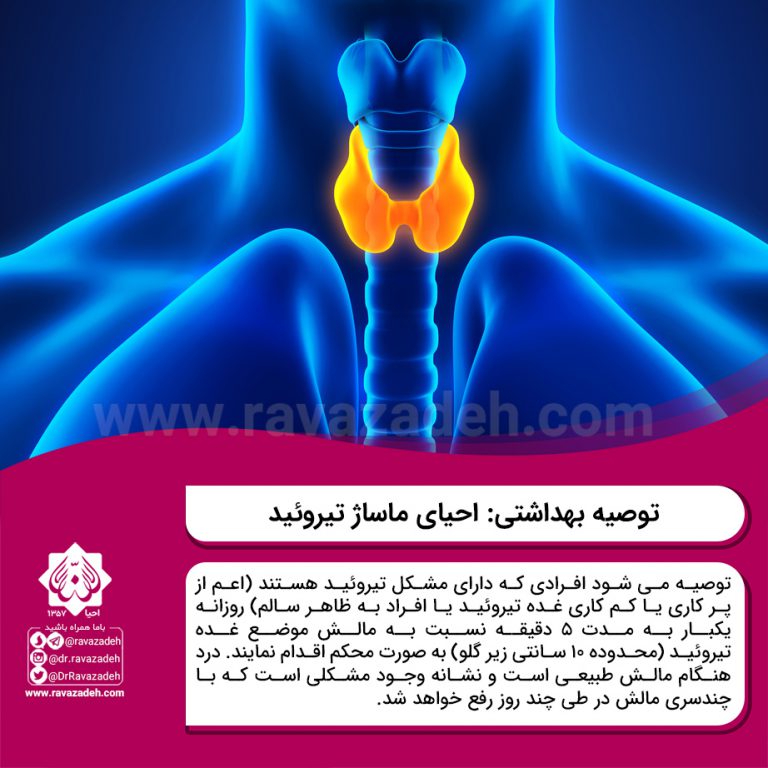 توصیه بهداشتی: احیای ماساژ تیروئید - روازاده سایت حکیم دکتر روازاده پدر ...